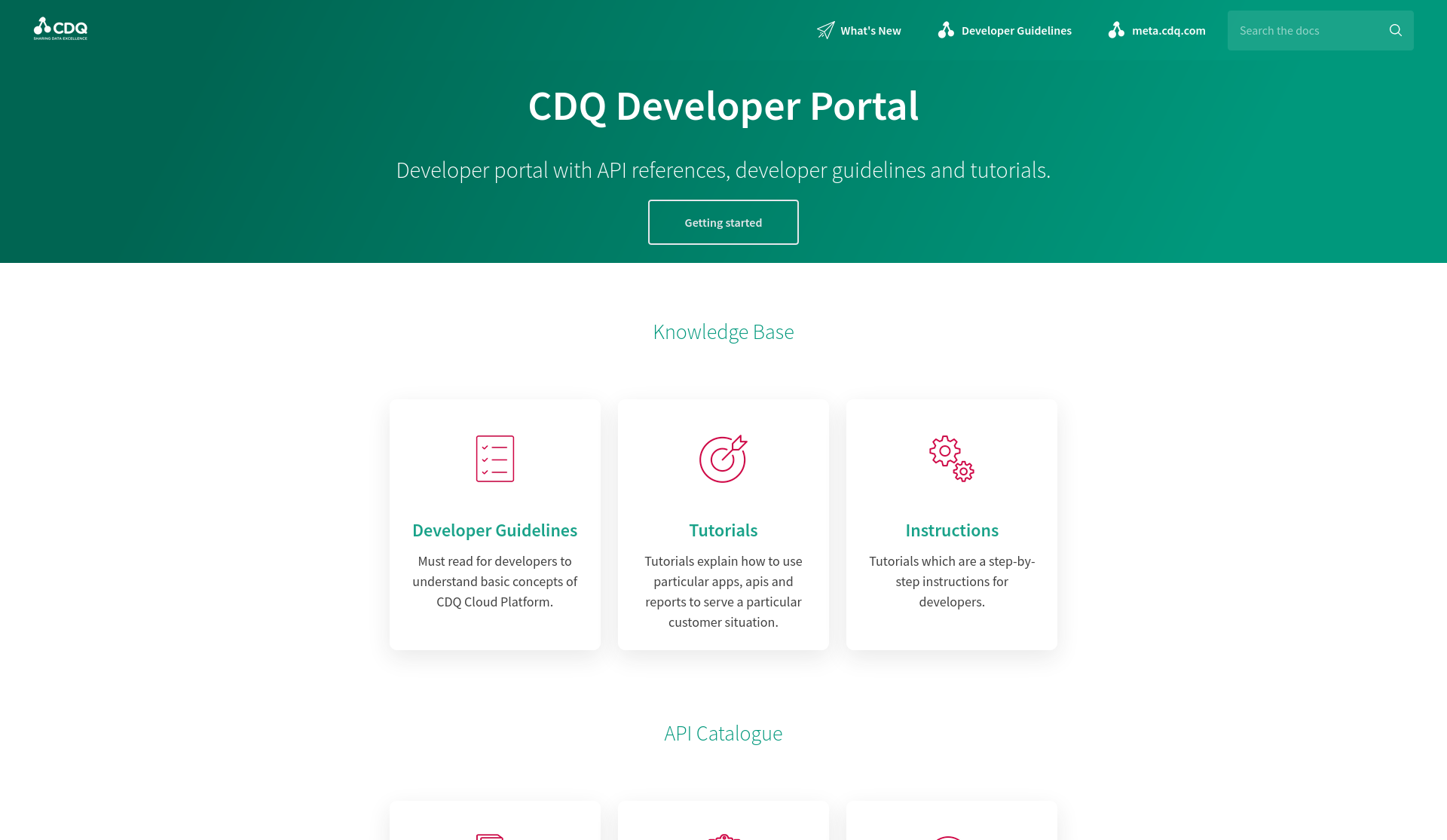 New Developer Portal released | CDQ New Developer Portal released | CDQ
